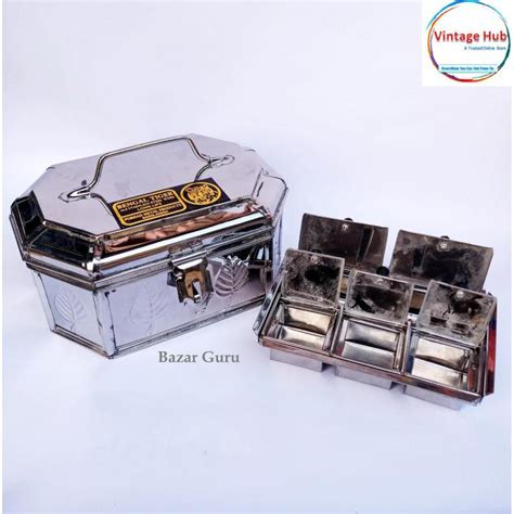 Pan Box Stainless Steel Long Life পান সুপারি রাখার বক্স Bd