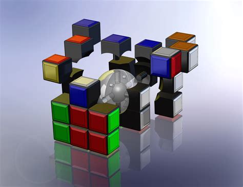 how to make a fully functional rubik s cube in sw 2011 grabcad
