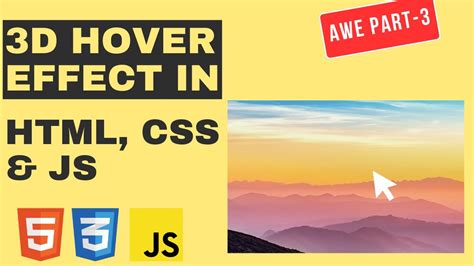 3d Hover Effect On 2d Image Amazing Websites Effects Awe Part 3