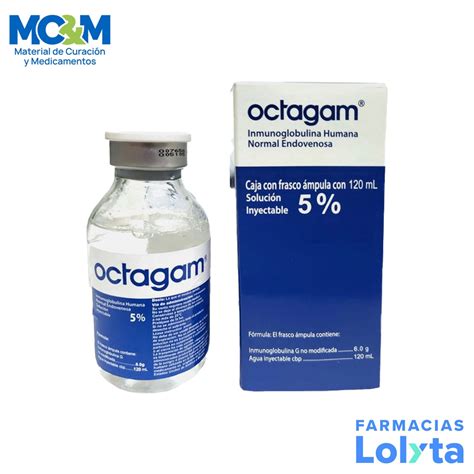 Inmunoglobulina Humana Normal Endovenosa Sol Iny 6g 5 C120 Ml Octagam