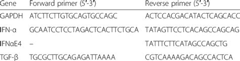 Sybr Green Primer Sequences Used Qpcr Analysis Download Table