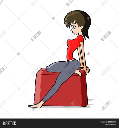 Cartoon Pin Pose Girl Image And Photo Free Trial Bigstock