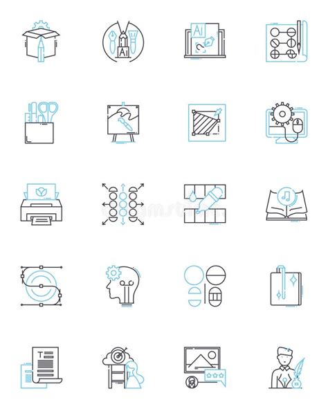 Brand Strategy Linear Icons Set Positioning Differentiation Segmentation Targeting Branding