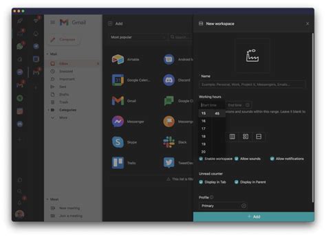 Focus Mode Rambox Workspace Simplifier