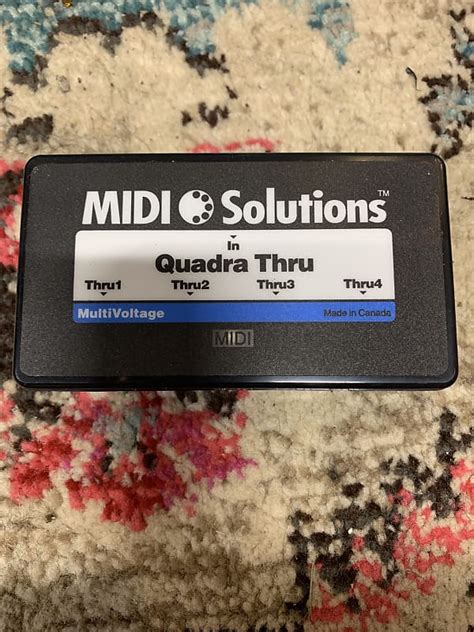 MIDI Solutions Quadra Thru Output MIDI Thru Box Reverb