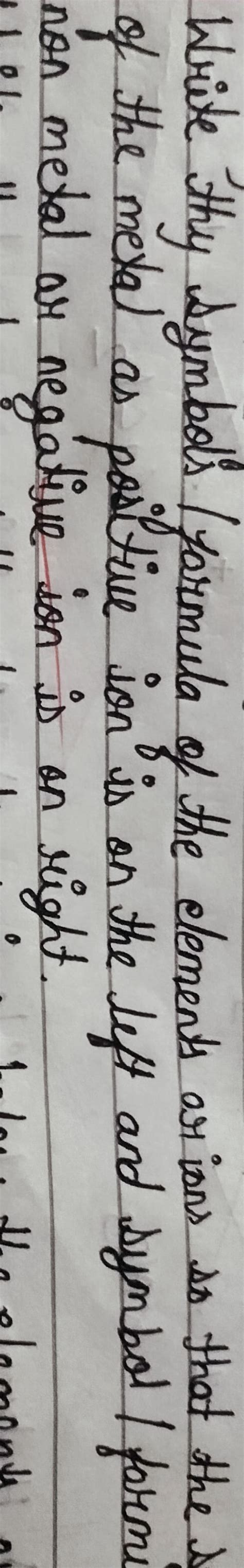 Write Thy Symbols Formula Of The Elements StudyX