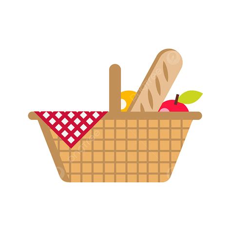Picnic Basket Vector Hd Png Images Vector Flat Illustration Picnic