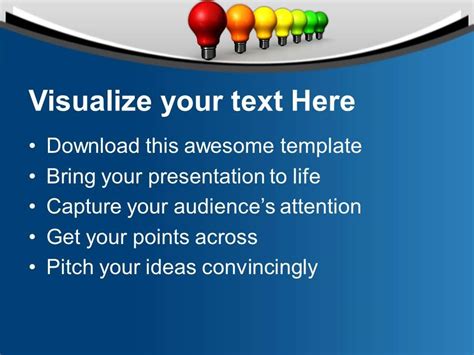 Energy Efficiency Concept With Light Bulbs Powerpoint Templates Ppt Themes And Graphics