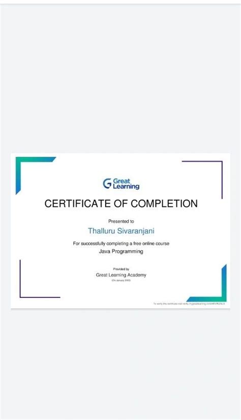 Completion Of Java Course By Grate Learning Sivaranjani Chowdhury Posted On The Topic Linkedin