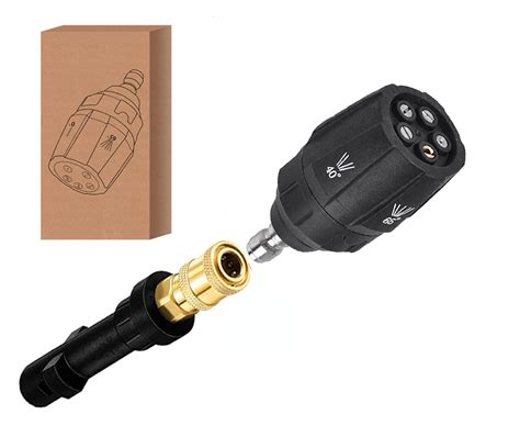 Buy 5 In 1 High Pressure Rotating Turbo Nozzle Adapter For Parkside