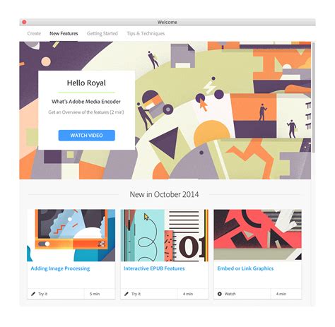 Adobe Media Encoder Tutorial Set On Behance