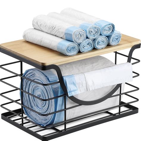Trash Bag Dispenser Extra Large Trash Bag Holder Under Sink Stackable