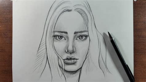 Cómo Dibujar un Retrato Sencillo a Lápiz Paso a Paso Principiantes