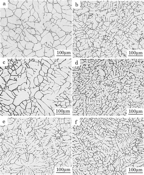 Optical Morphologies Of As Cast Microstructures In Hdc A C E