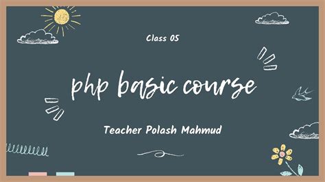 php basic course class 05 youtube
