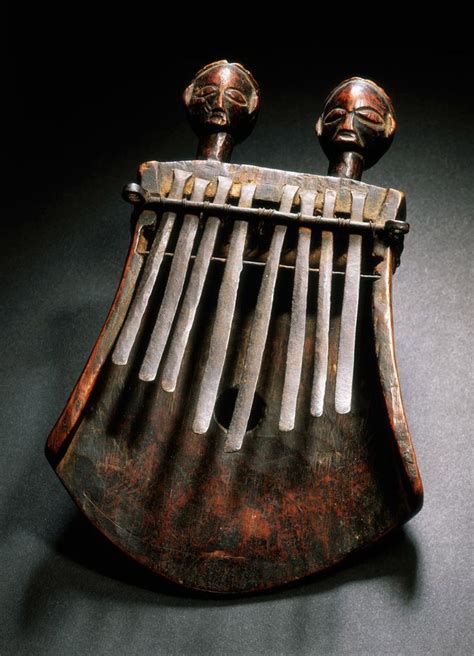 Africa Lamellophone Or ”thumb Piano” Kasanji From The Luba People