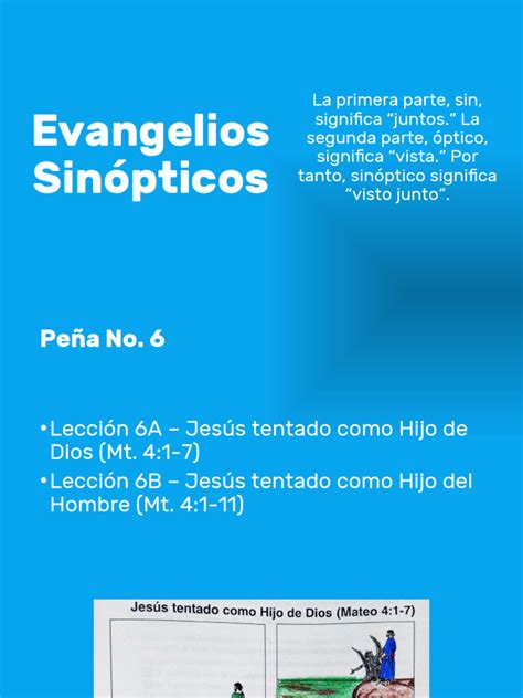 Evangelios Sinópticos Parte Vi Pdf Evangelio De Mateo Jesús