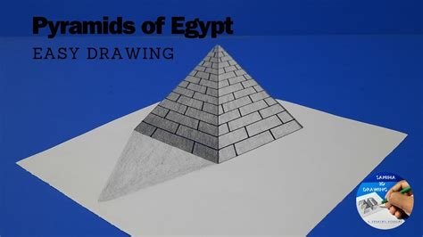 Egyptian Pyramid Outline Pyramid Of Khufu Line Art Illustration