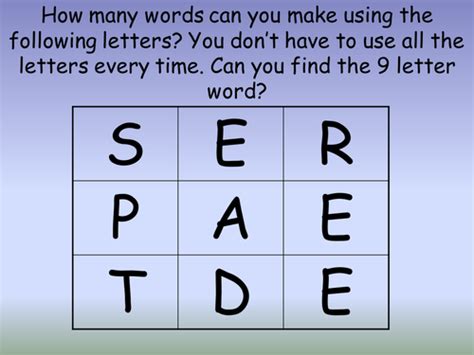 Ks2 Spelling Boggle Game Teaching Resources