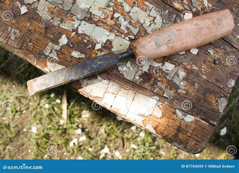 Old Chisel Stock Image Image Of Table Hand Chisels 87764659