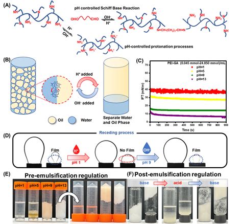 广西大学张世明课题组 Ami：通过聚乙烯亚胺和戊二醛制造席夫碱界面膜，用于 Ph 响应性水包油高内相乳液 X Mol资讯