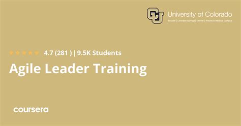 Agile Leader Training Coursera