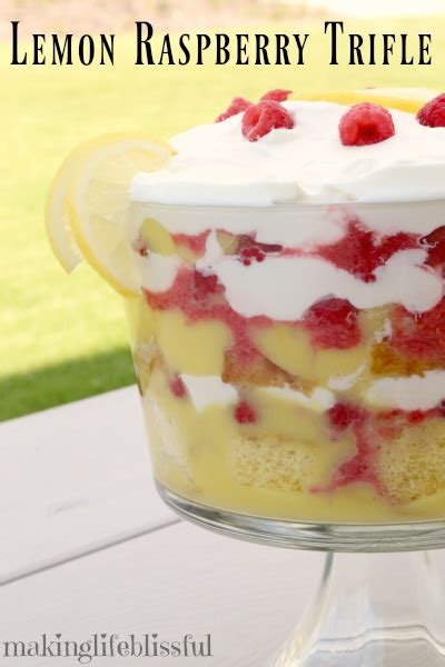 Lemon Raspberry Trifle 8 Making Life Blissful