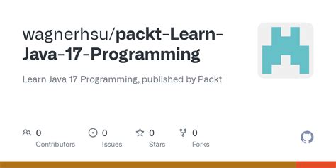 github wagnerhsu packt learn java 17 programming learn java 17