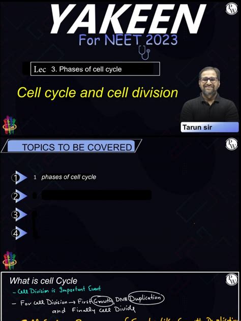 Cell Cycle Notes 3 Pdf
