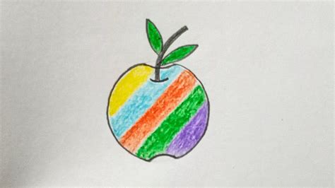 How To Draw Apple Step By Step Very Easy Apple Drawing Appledrawing