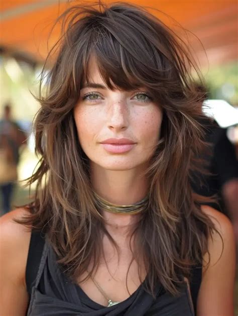 56 Stunning Long Layered Hair With Bangs Trends For Every Face Shape