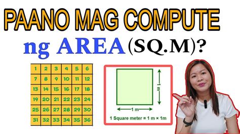 Paano Mag Compute Ng Area In Square Meter Youtube