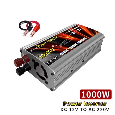 Przetwornica 12v 220v Falownik Solarny 1000W 12991805416 Oficjalne