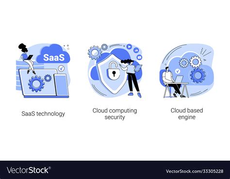 Cloud Software Abstract Concept Royalty Free Vector Image