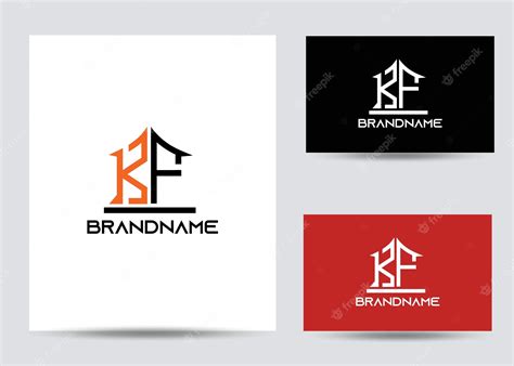 Premium Vector Modern Unique Corporate Kf Letter Logo Design Templete
