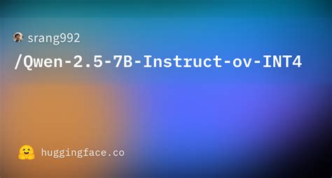 Srang Qwen B Instruct Ov INT At Main