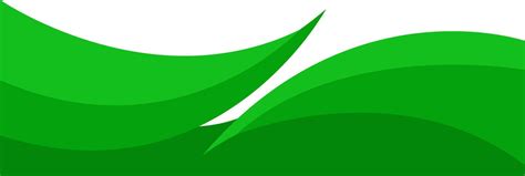 Header Footer Green Curve Abstract Style Border Frame Illustration