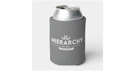 Hierarchy Logo Can Cooler Zazzle
