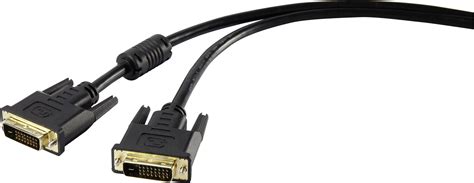 Renkforce DVI Cable DVI-D 24+1-pin plug, DVI-D 24+1-pin plug 1.80 m ...