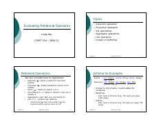 Understanding Relational Operators for Efficient Database Queries | Course Hero