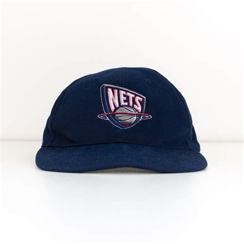 Vintage Y2k New Jersey Nets Logo Snap Back Hat Grailed