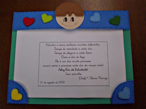 A Arte De Ensinar Lembrancinha Do Dia Do Estudante