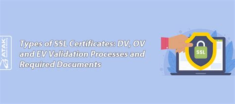 SSL Types DV OV EV Validation Documentation