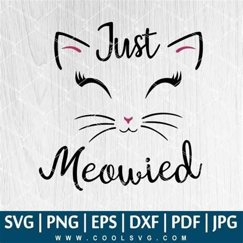 Just Meowied Svg Wedding Svg Bride Svg Meowied Png Professional