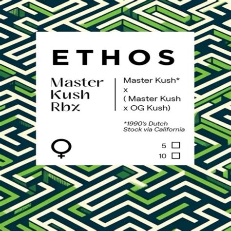 Ethos Master Kush Rbx Brotanical Gardens Seed Bank