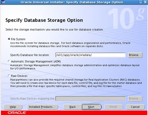 installing oracle 10g on red hat enterprise linux sysdba