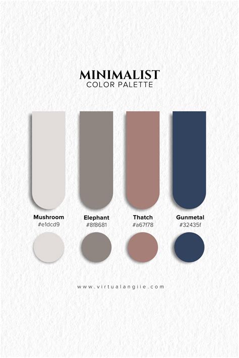 Color Inspiration Color Palette Minimalist Inspired Flat Color Palette Hex Color Palette