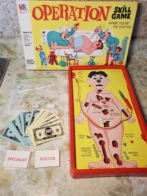 Spongebob Operation Game Operation Board Game Replacement Pieces Complete Set Of 12 Classic