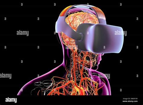 Conceptual Illustration Of Virtual Reality Vr Symbolising The Immersive Technologys Impact