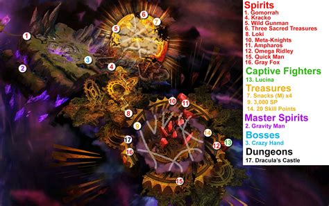 Super Smash Bros Ultimate World Of Light Dark Realm Map Qosagot